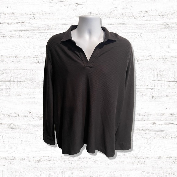 Murano | Shirts | Murano Liquid Luxury Black Mens Long Sleeve Shirt ...